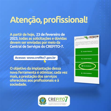 Central De Servi Os Do Crefito Conselho Regional De Fisioterapia E