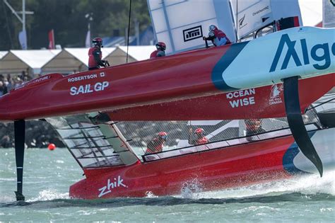 Canada SailGP Team In Action On Race Day 1 Of The ITM New Zealand Sail