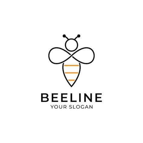 Modèle De Conception De Logo D abeille Illustration Vectorielle Isolée