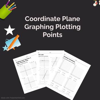 Coordinate Plane Graphing Plotting Points Cartesian Coordinates Four