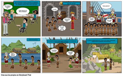 La Llegada De Los Afroecuatorianos Storyboard
