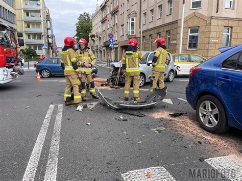 Wypadek na skrzyżowaniu w Opolu Jedna osoba poszkodowana