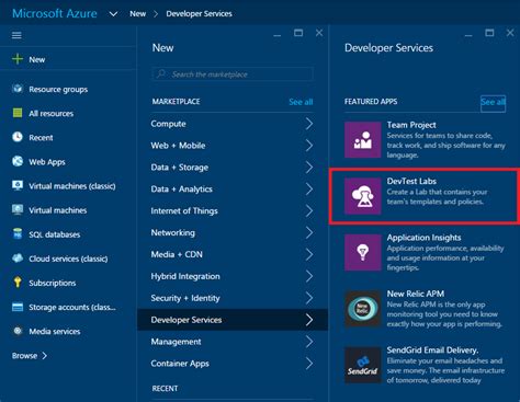 azure devtest lab your development and test cloud environments return gis