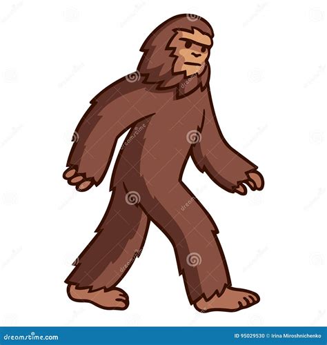 Desenho De Passeio De Bigfoot Ilustra O Do Vetor Ilustra O De