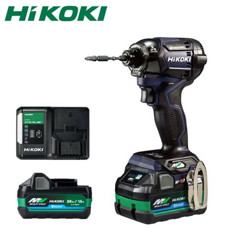 楽天市場HIKOKI 日立工機 36Vコードレスインパクトドライバ WH36DC 2XPSZ カラーアグレッシブグリーン L バッテリー