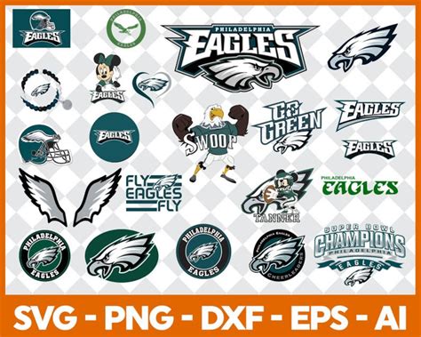 Philadelphia Eagles Nfl Svg Dxf Eps Pdf Png Cricut Cutting Etsy