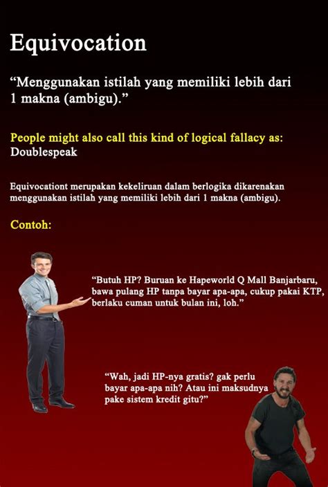 Hafizhurrahman On Twitter Equivocation Equivocationt Merupakan