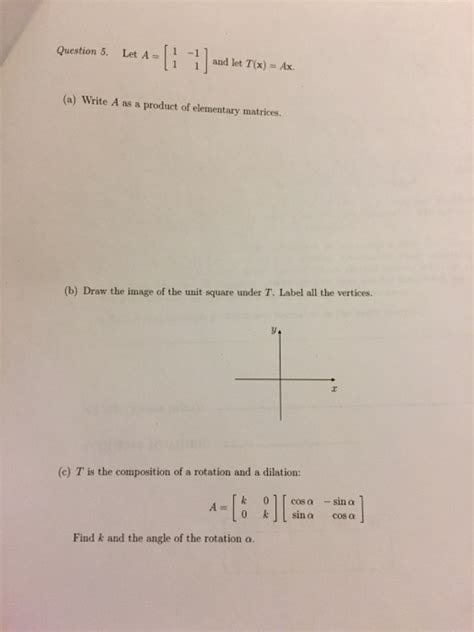 solved question 3 let u be a fixed non zero vector in r3 and