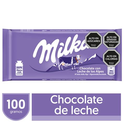 Milka Tableta De Chocolate Con Leche De Los Alpes Rappi