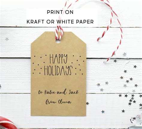 Editable Printable Gift Tags Then Simply Cut Around The Lines
