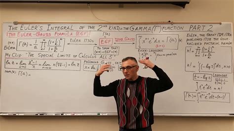 gamma function gauss the euler s integral of the 2nd kind the euler gauss formula part 2