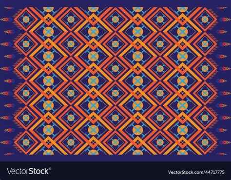 Geometric Ethnic Oriental Seamless Pattern Vector Image