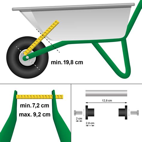 15 Roue de brouette PU caoutchouc increvable bleu 4 80 4 00 8 Ø 390 mm