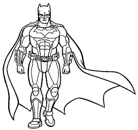 Batman Superhéroes Dibujos para Colorear e Imprimir Gratis