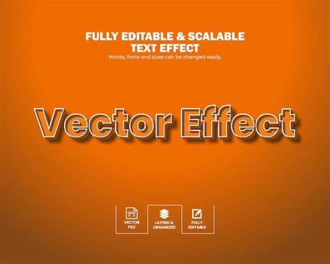 Premium Vector Fully Editable Scalable And Vector Text Effect