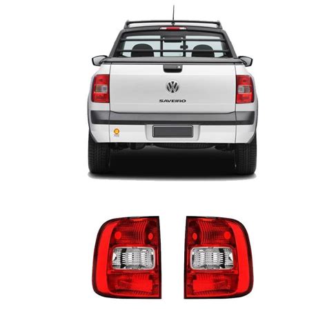 Lanterna Traseira Saveiro G5 10 16 Cristal Par FITAM Outros