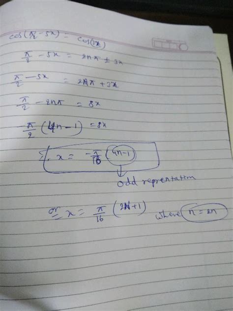 5 find the general solutions of each of the foll equations i cos 4 x sin x iii tan
