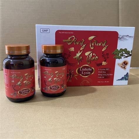 Mua Viên ăn ngủ ngon ĐÔNG TRÙNG HẠ THẢO LINHZI GOLD Hộp 2 lọ x 30