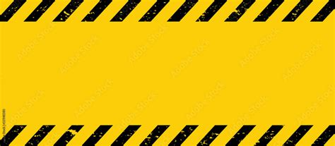 Black And Yellow Line Striped Caution Tape Blank Warning Background