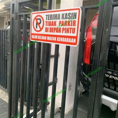 Jual Rambu Dilarang Parkir Papan Sign Plat Aluminium Di Seller Circlet