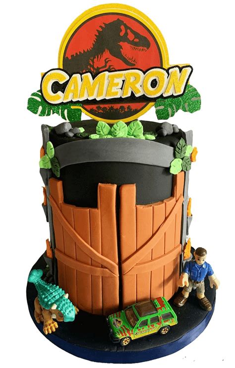 Jurassic Park Birthday Cake Ideas Images Pictures