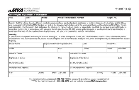 Mva Vr 094 Form Fill Out Printable PDF Forms Online