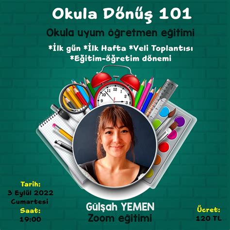 Okula Dönüş 101 Okula Uyum Eğitimleri Gülşah Yemen Okul Öncesi Destek