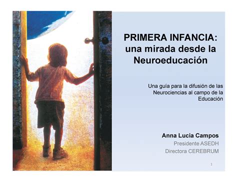 Neuroeducación Infantil PRIMERA INFANCIA una mirada desde la