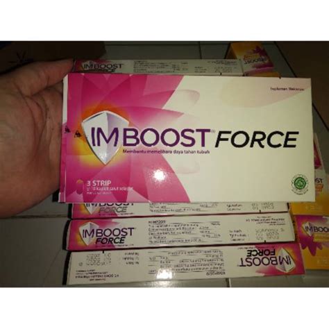 Jual IMBOOST FORCE TABLET HARGA PER STRIP ISI 10 BIJI Shopee Indonesia