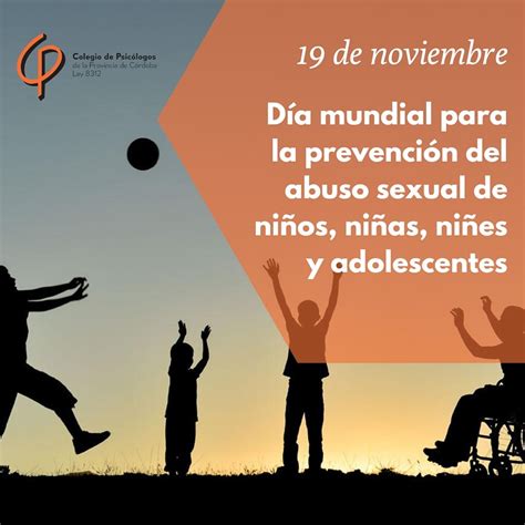 19 de noviembre Día mundial para la prevención del abuso sexual de