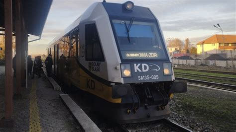 SA135 009 KD Z LEGNICY DO KUDOWY ZDRÓJ ODJAZD Z STACJI ZĄBKOWICE