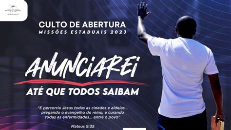 Culto Da Manh Abertura De Miss Es Estaduais Youtube