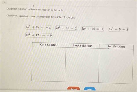 solved 2 drag each equation to the correct location on the [algebra] gauthmath