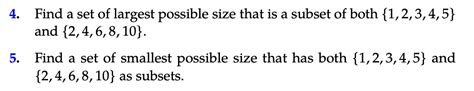 solved 4 find a set of largest possible size that is a