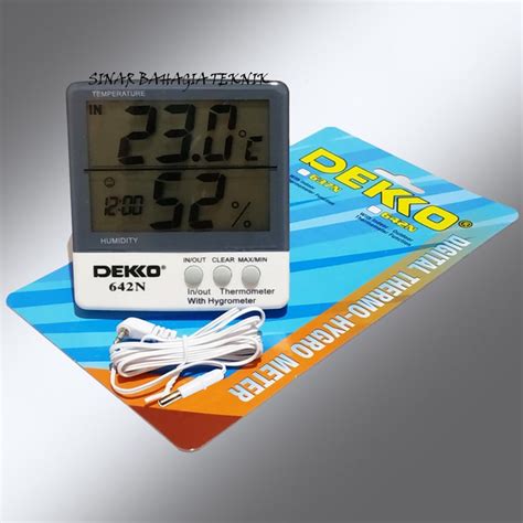 Jual Dekko Termometer Hygnometer N Alat Ukur Suhu Kelembapan
