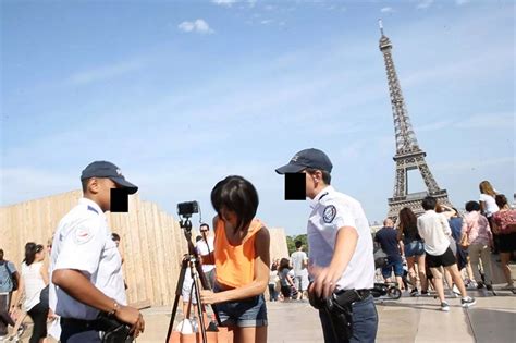 Female artist Milo Moiré is arrested after posing for naked selfies