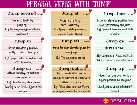 7 Phrasal Verbs With Jump In English 7ESL