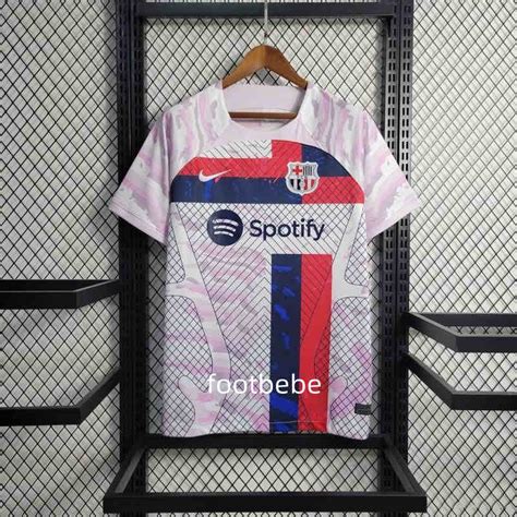 FC Barcelona Trikot 2023 2024 Pre Match weiß rosa footbebe de