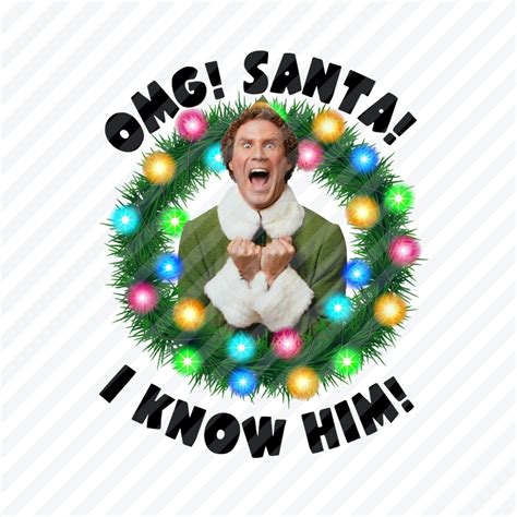 Omg Santa I Know Him Svg
