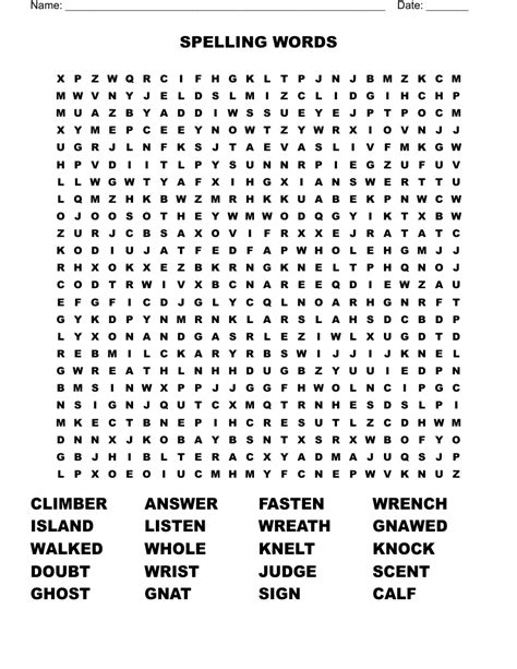 Word For Word Spelling