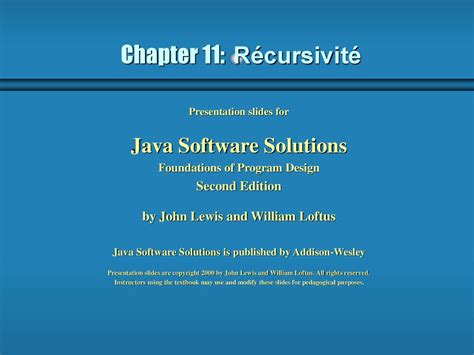 chapter 11 récursivité java software solutions second edition ppt télécharger