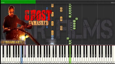 Ghost Unmasked BGM Keyboard Notes VIKRAM Interval Mass BGM Anirudh