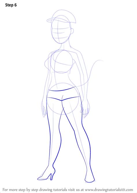 How To Draw Foxxy Love From Drawn Together Drawn Together Step By Step