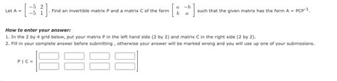 solved b let a 5 1 find an invertible matrix p and a
