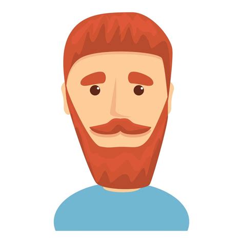 Hombre Con Icono De Barba Estilo De Dibujos Animados 14340828 Vector