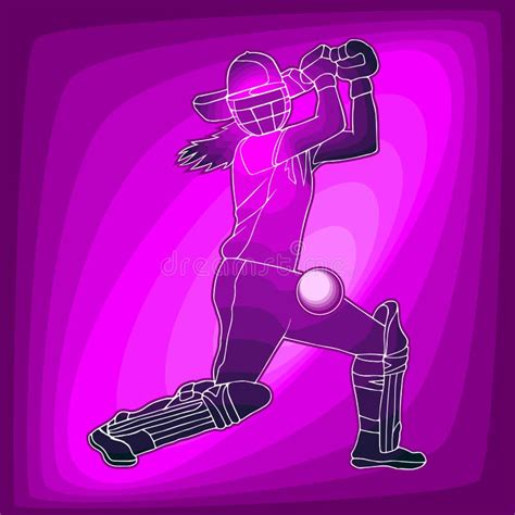 Cricket Women 2 Stock Vector Illustration Of Professional 139345670