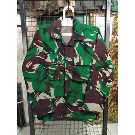 Jual Baju Stelan Pdl Tni Loreng Bahan Velbed Semi Wol Stelan Pdl Loreng