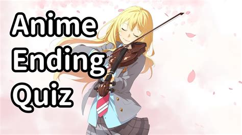 Anime Ending Quiz 20 Endings YouTube