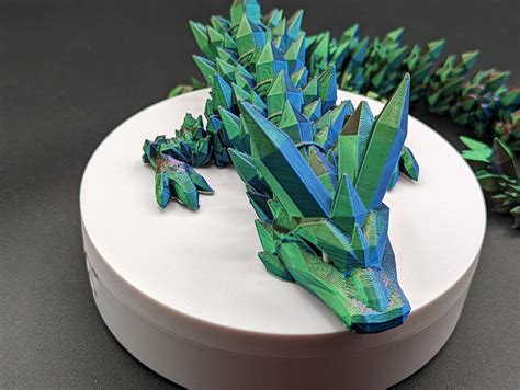 D Printed Crystal Dragon By Cinderwing A True Work Of Art Etsy