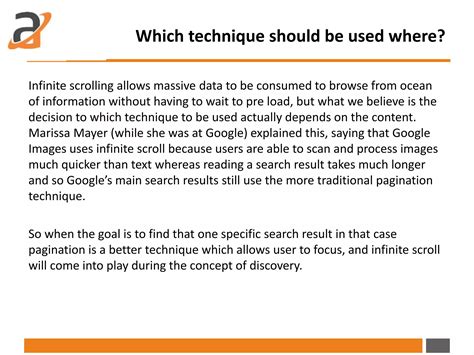 Pagination Vs Infinite Scroll Ppt